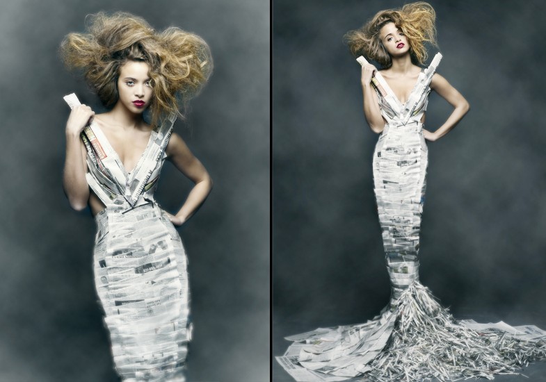 Paper Dresses - Newspaper - Avant Garde Designer - Jennifer Lynn